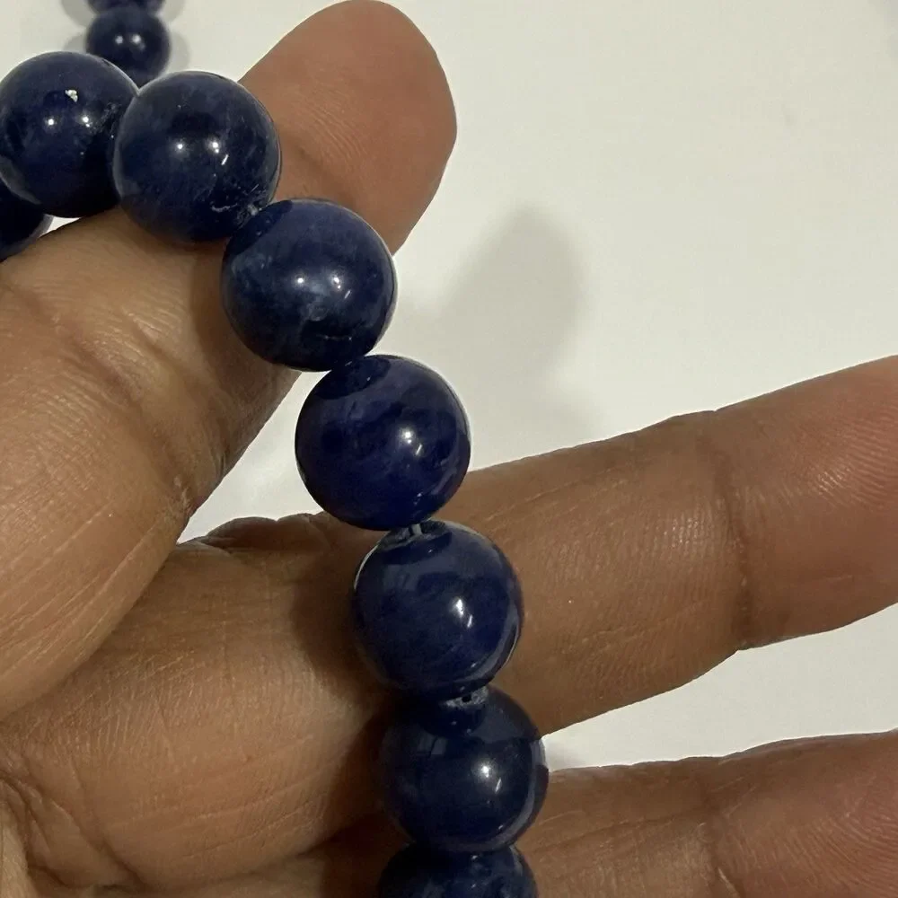 Unbranded | Jewelry | Vintage Lapis Lazuli Rice Pearl Necklace Sterling ...